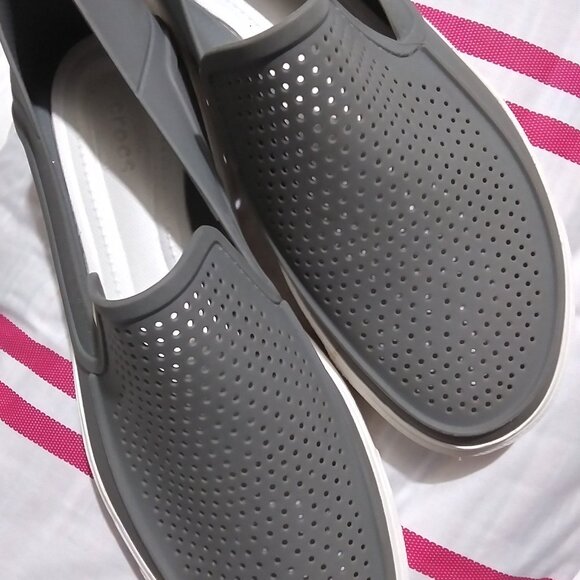 CROCS | Shoes | Iconic Crocs Citilane Roka Slip On Shoes Mens Sz Grey ...